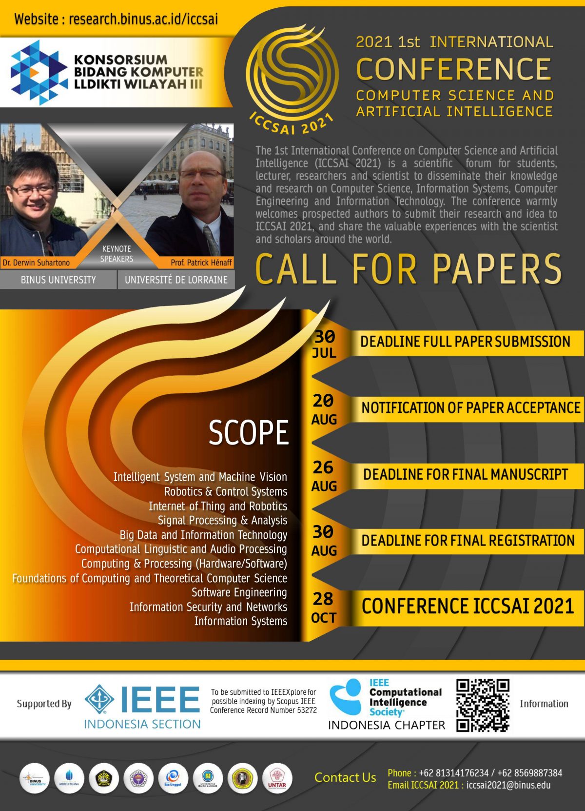 Submission Info ICCSAI 2021 | The 1st International Conference on ...