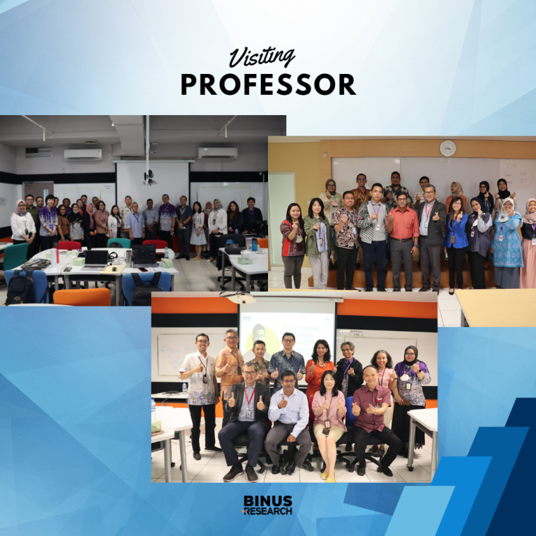 Visiting Professor at Binus Alam Sutera and Anggrek Campus – Research