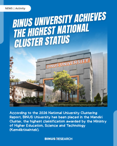 BINUS University Achieves The Highest National Cluster Status – Research